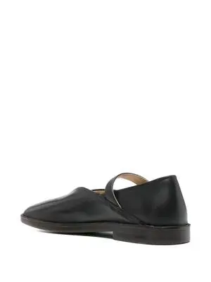 LEMAIRE Leather Flat Pumps - Black