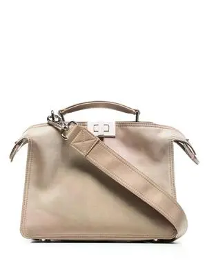 Fendi Peekaboo Messenger Bag - Neutrals
