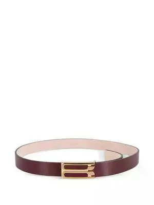 Victoria Beckham Jumbo Dorian Buckle Belt - Red