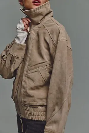 Free People We The Free Desert Moon Suede Jacket - Rainy Days