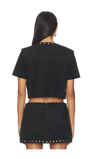 Amanda Uprichard Braswell Suede Top