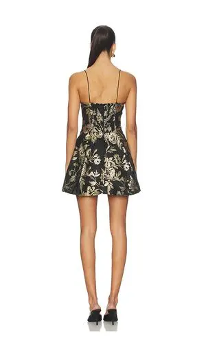 Alice + Olivia Daniela Bow Structured Mini Dress