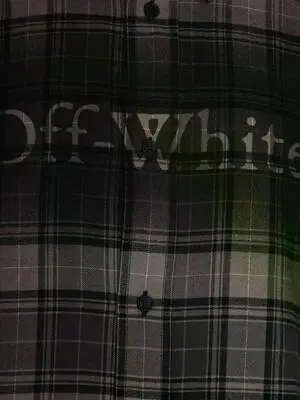 Off-White Plaid Long Sleeve Shirt