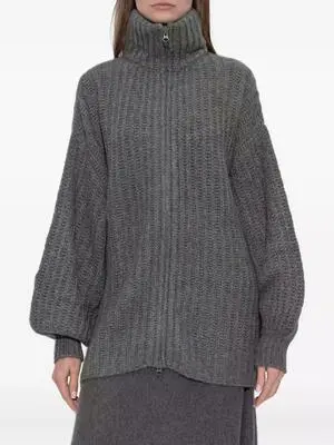 LISA YANG Balloon-sleeve Zip Cardigan
