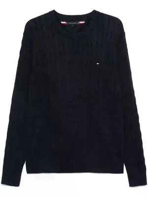 Tommy Hilfiger Cable-knit Crew-neck Sweater