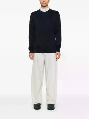 Tommy Hilfiger Cable-knit Crew-neck Sweater