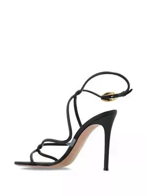 GIANVITO ROSSI Knot Detail Heeled Sandals