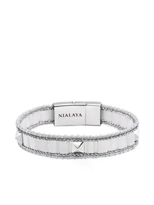 NIALAYA JEWELRY Stud-embellished Jade Bracelet