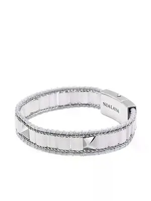 NIALAYA JEWELRY Stud-embellished Jade Bracelet