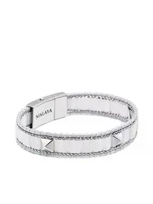 NIALAYA JEWELRY Stud-embellished Jade Bracelet