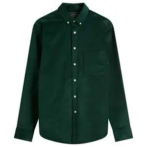 Portuguese Flannel Lobo Button Down Corduroy Shirt - Green