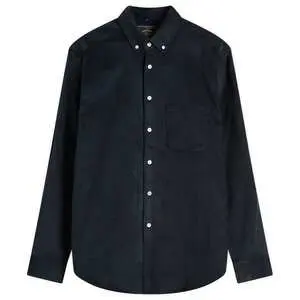 Portuguese Flannel Lobo Button Down Corduroy Shirt - Navy