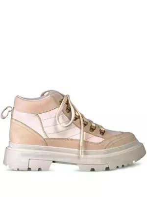 MOORER Panelled Lace-up Boots