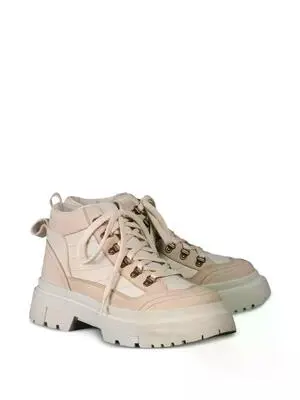 MOORER Panelled Lace-up Boots
