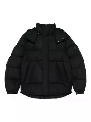 BOSS Quilted Hooded Jacket - Black