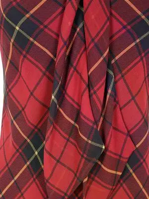 Ralph Lauren Plaid Ruffled Halter Dress
