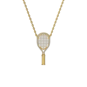 PASCAL Tennis Necklace - Gold/white Diamond