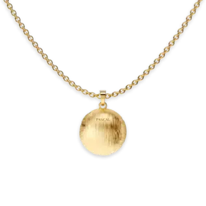 PASCAL Diamond Leaking Ball Pendant Necklace - Gold/white Diamond