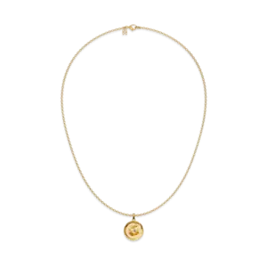 PASCAL Diamond Leaking Ball Pendant Necklace - Gold/white Diamond
