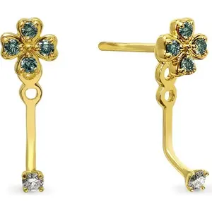 PASCAL Lucky Clover Diamond Earring Jackets