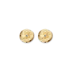 PASCAL Basketball Leaking Ball Diamond Stud Earrings - Gold/white Diamond
