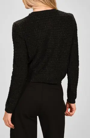 ISAAC MIZRAHI NEW YORK Crystal Embellished Cardigan