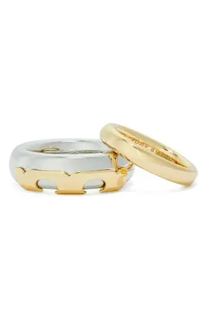 Tory Burch Set Of 2 Stacking Rings