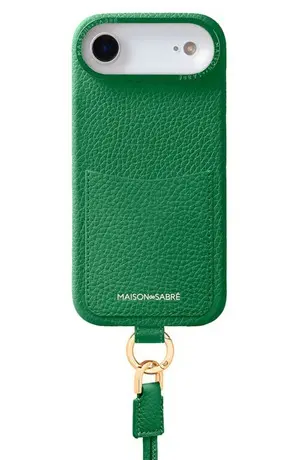 MAISON DE SABRE Sling Phone Case - Emerald Green