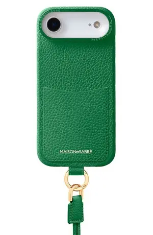 MAISON DE SABRE Sling Phone Case - Emerald Green