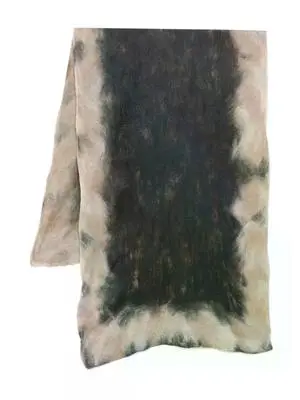 SILVANA Jagged-edge Scarf - Grey