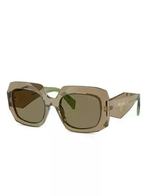 Prada Symbole Oversized Sunglasses - Neutrals