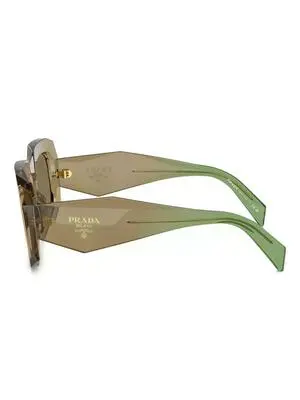 Prada Symbole Oversized Sunglasses - Neutrals