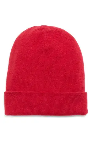 Johnstons Of Elgin Braemar Cashmere Beanie - Se5325 Claret