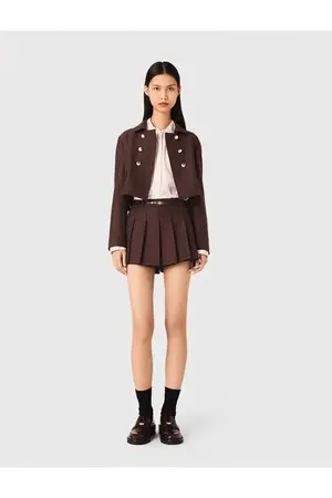 Maje Short Double-breasted Jacket