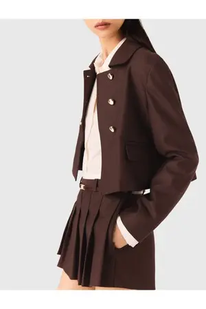 Maje Short Double-breasted Jacket