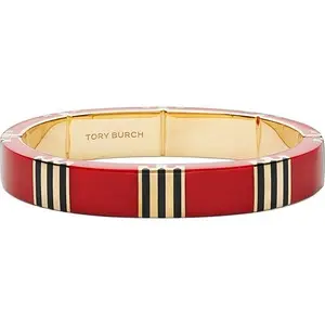 TORY BURCH T-Stripe Bangle Bracelet