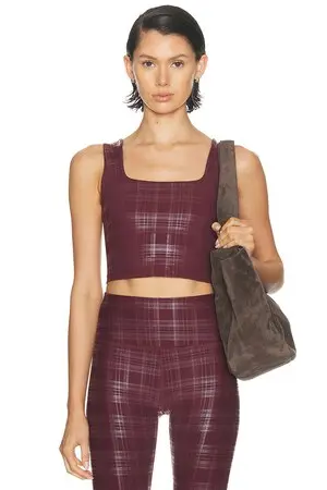 Plaid Crop Tops