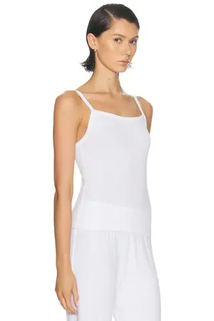 Donni. The Pointelle Square Neck Tank Top
