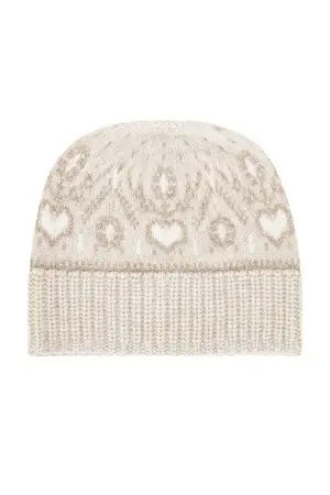 Khaite Avers Beanie - Ecru Multi