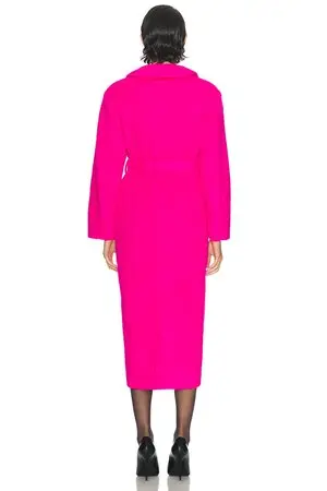 Lapointe Fuzzy Coating Belted Coat