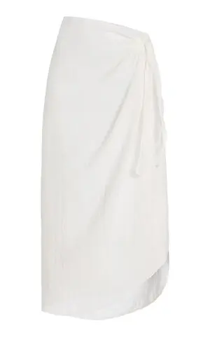 MARE PERPETUA Linen Sarong - White