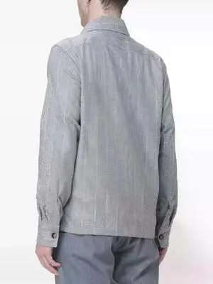 Eleventy Striped Pocket Shirt