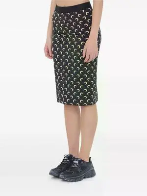 MARINE SERRE Moon Print Midi Skirt