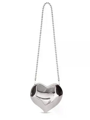 SIMONMILLER Molded Heart Metallic Shoulder Bag