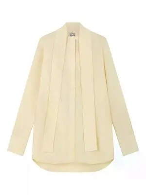 TOTEME Lavalliere Detail Shirt - Neutrals