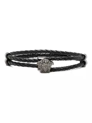 Versace Medusa Braided Bracelet Silver