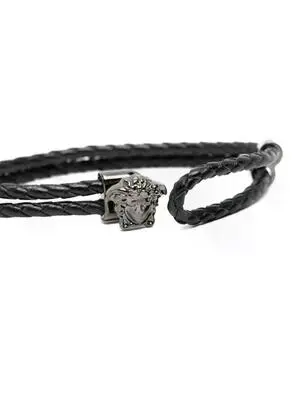 Versace Medusa Braided Bracelet - Silver