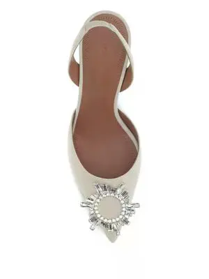 Amina Muaddi 70mm Begum Crystal-embellished Slingback Mules