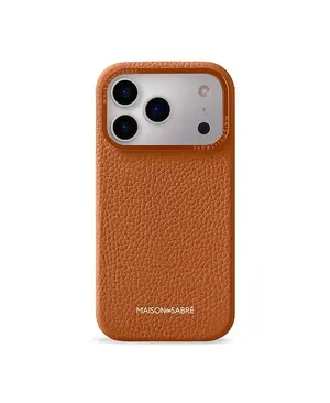 MAISON DE SABRE Leather Phone Case - Pecan Brown
