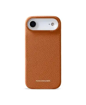 MAISON DE SABRE Leather Phone Case - Pecan Brown